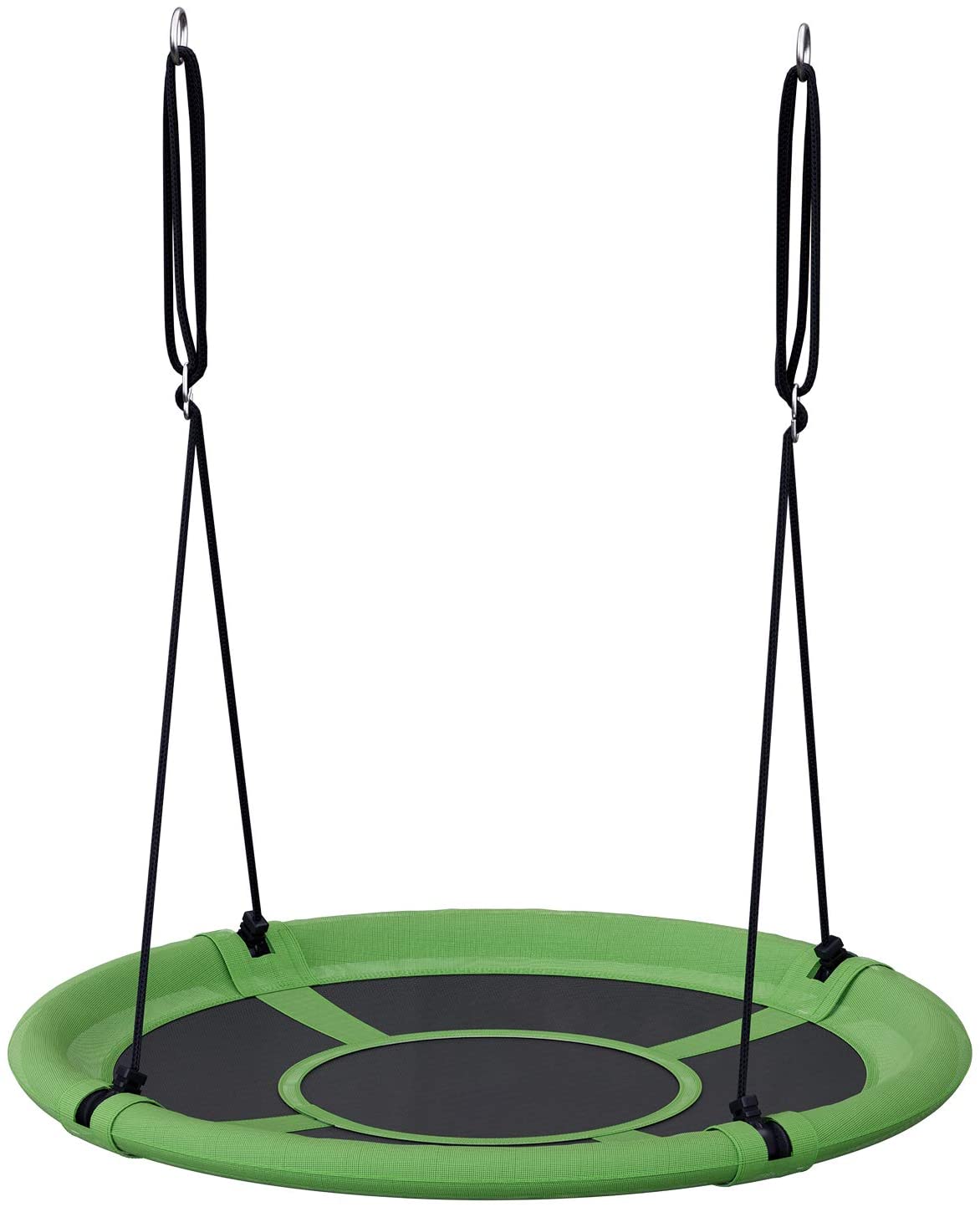 SONGMICS Saucer Tree Swing, 40 Inch, 700 lb Load, Green and Black ...