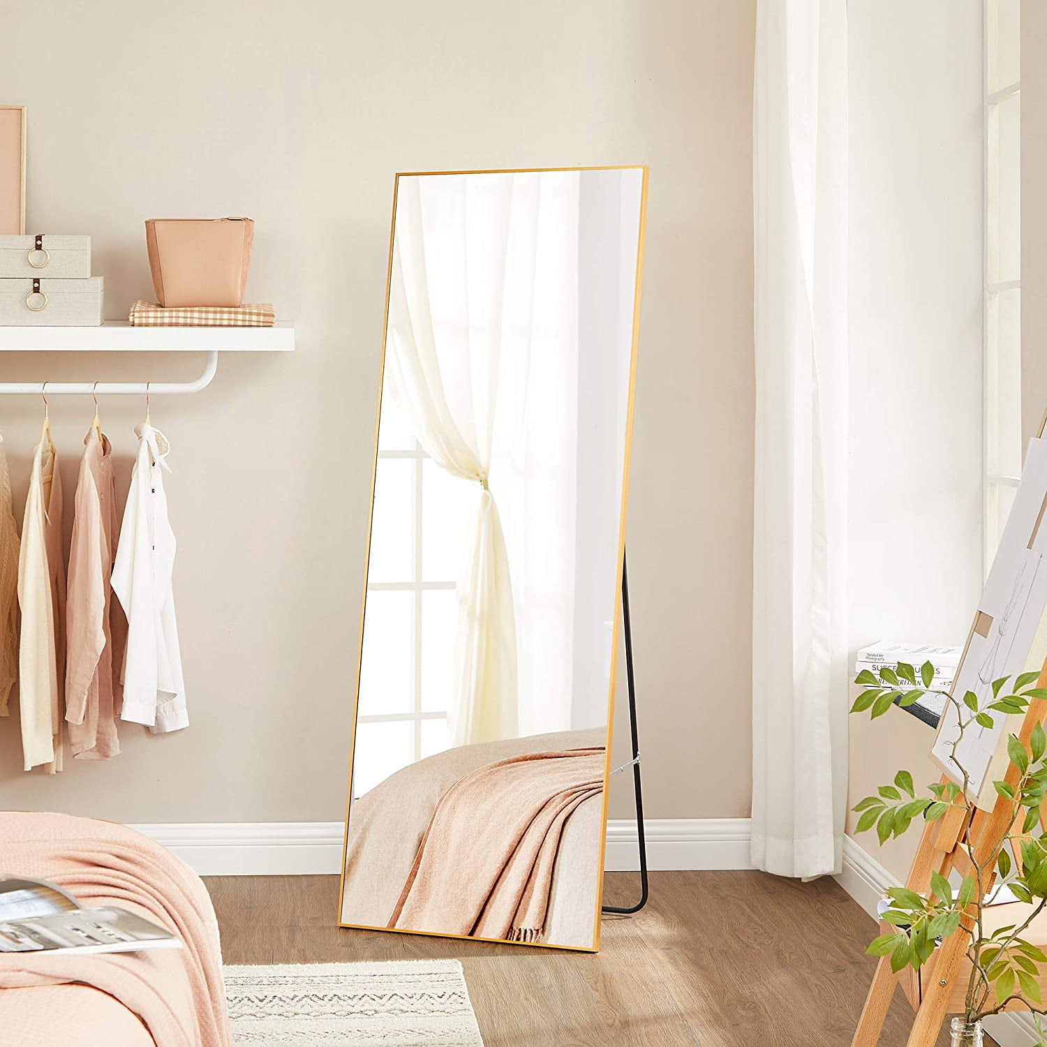 Songmics Full Length Mirror, 22 x 65, Floor Mirror for Bedroom, Living ...