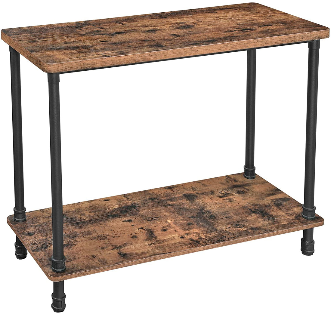 VASAGLE Console Table, for Living Room, Rustic Brown – Songmics Home